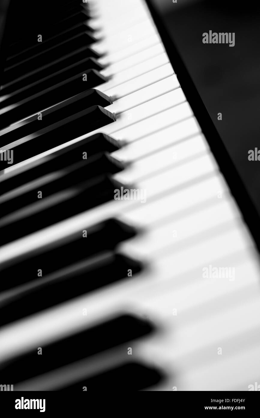 Black piano keyboard Stock Photo - Alamy