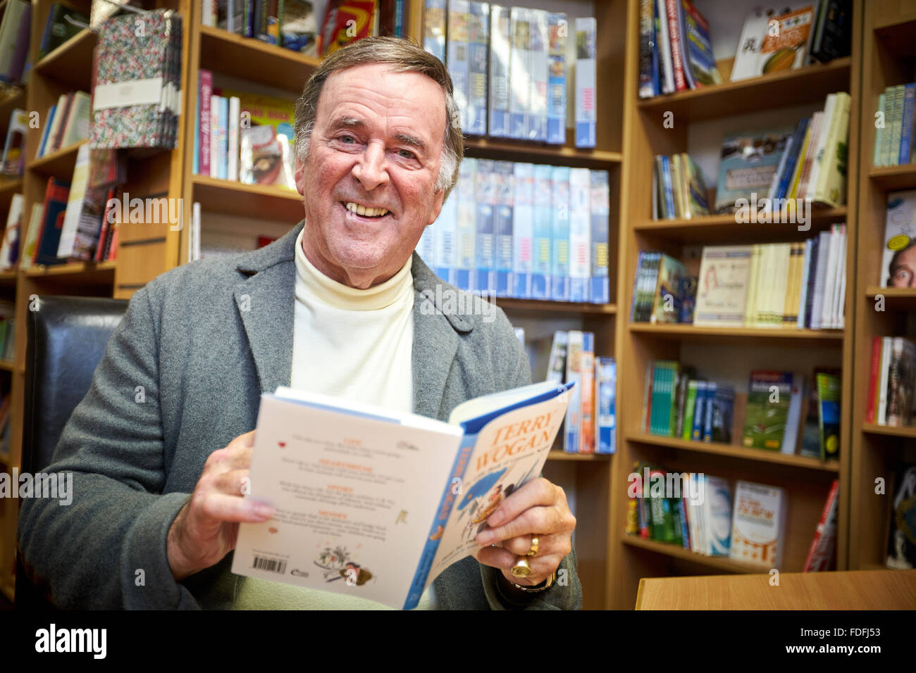 Sir Terry Wogan pictured ahead of a book signing event at The Bookstore ...