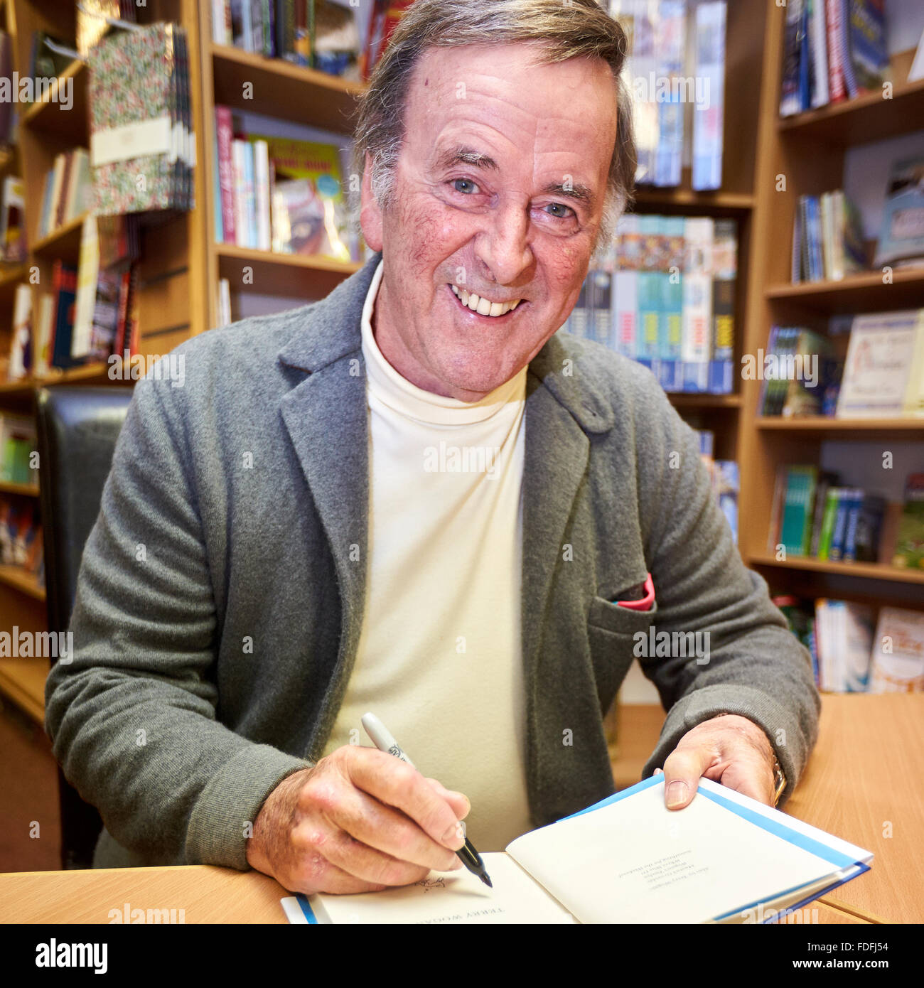 Sir Terry Wogan pictured ahead of a book signing event at The Bookstore ...