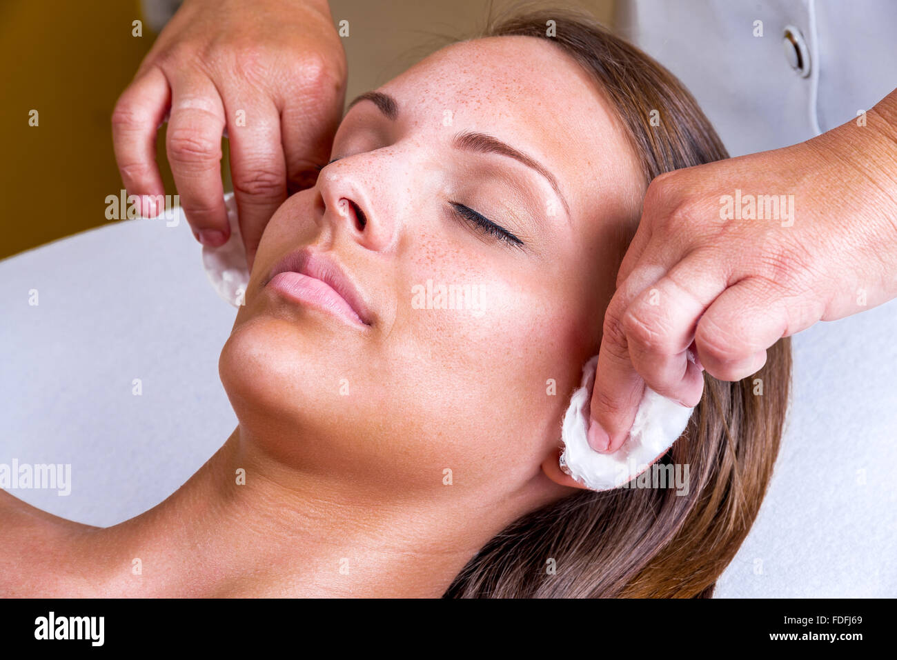 Woman face peel chemical hi-res stock photography and images - Alamy