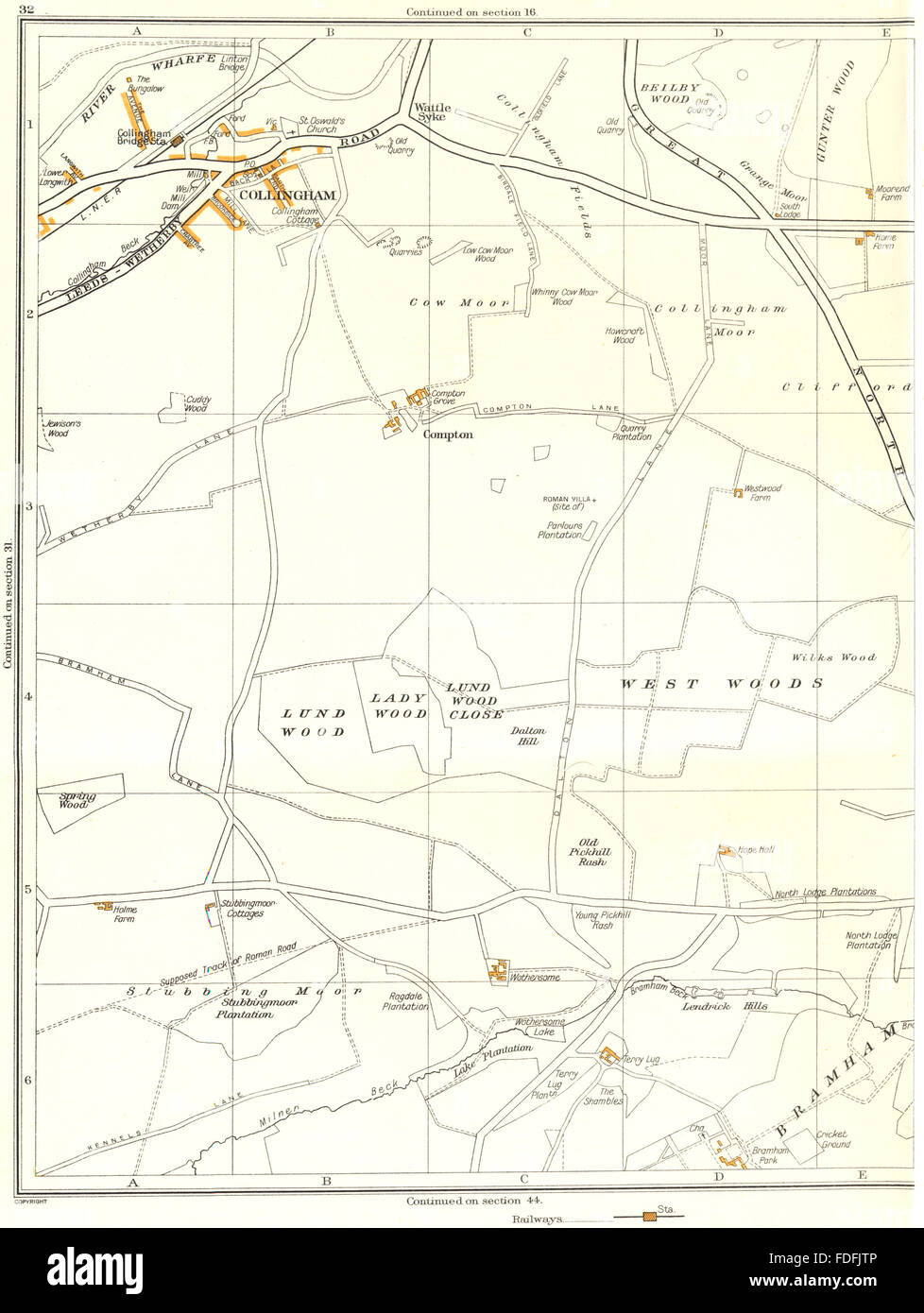 Map of compton hi-res stock photography and images - Alamy