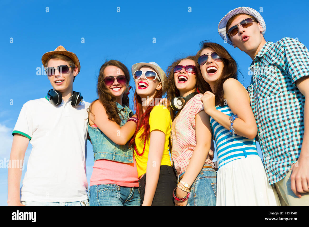 Image of young people having fun. Summer vacation Stock Photo - Alamy