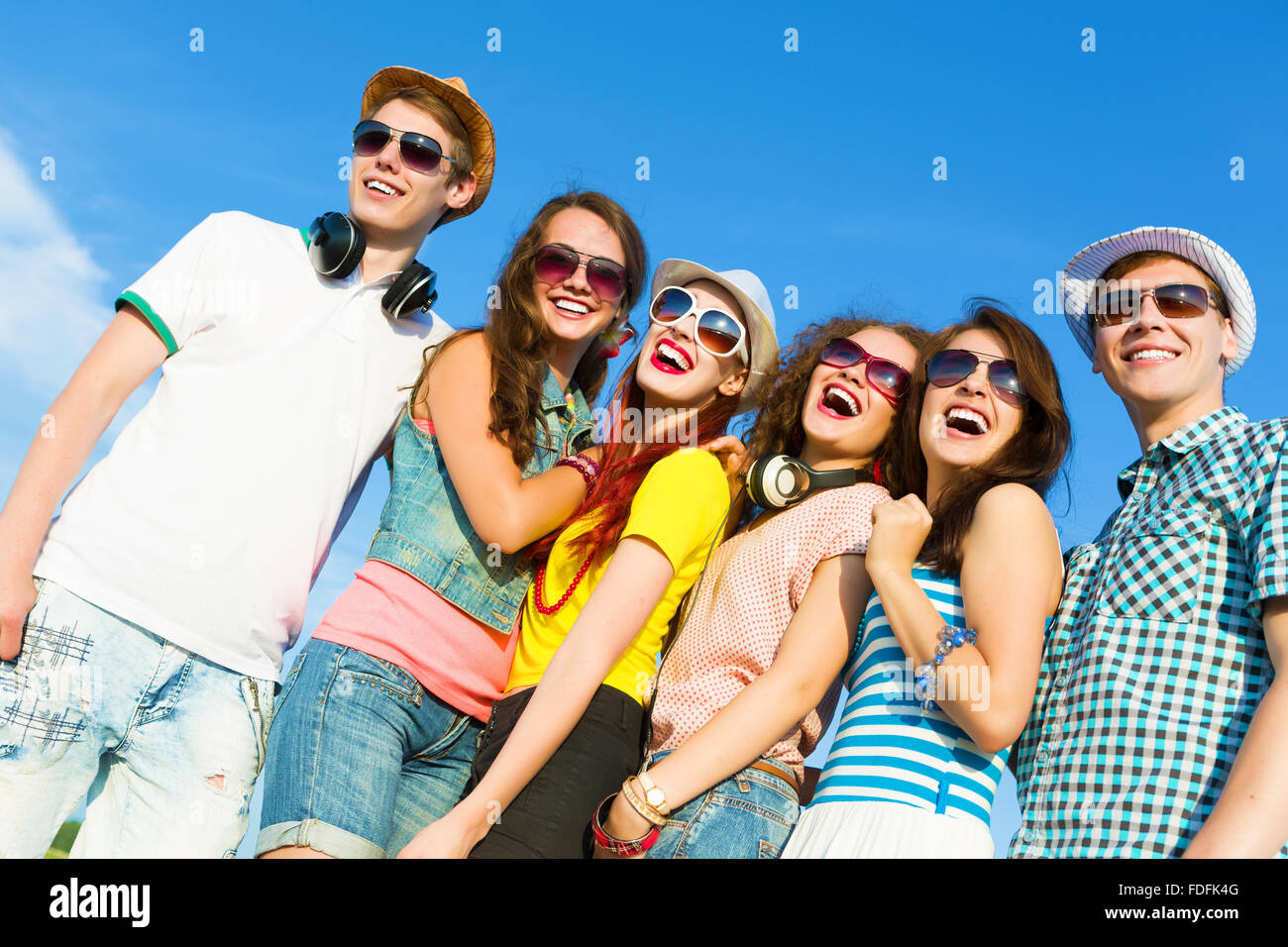Image of young people having fun. Summer vacation Stock Photo - Alamy