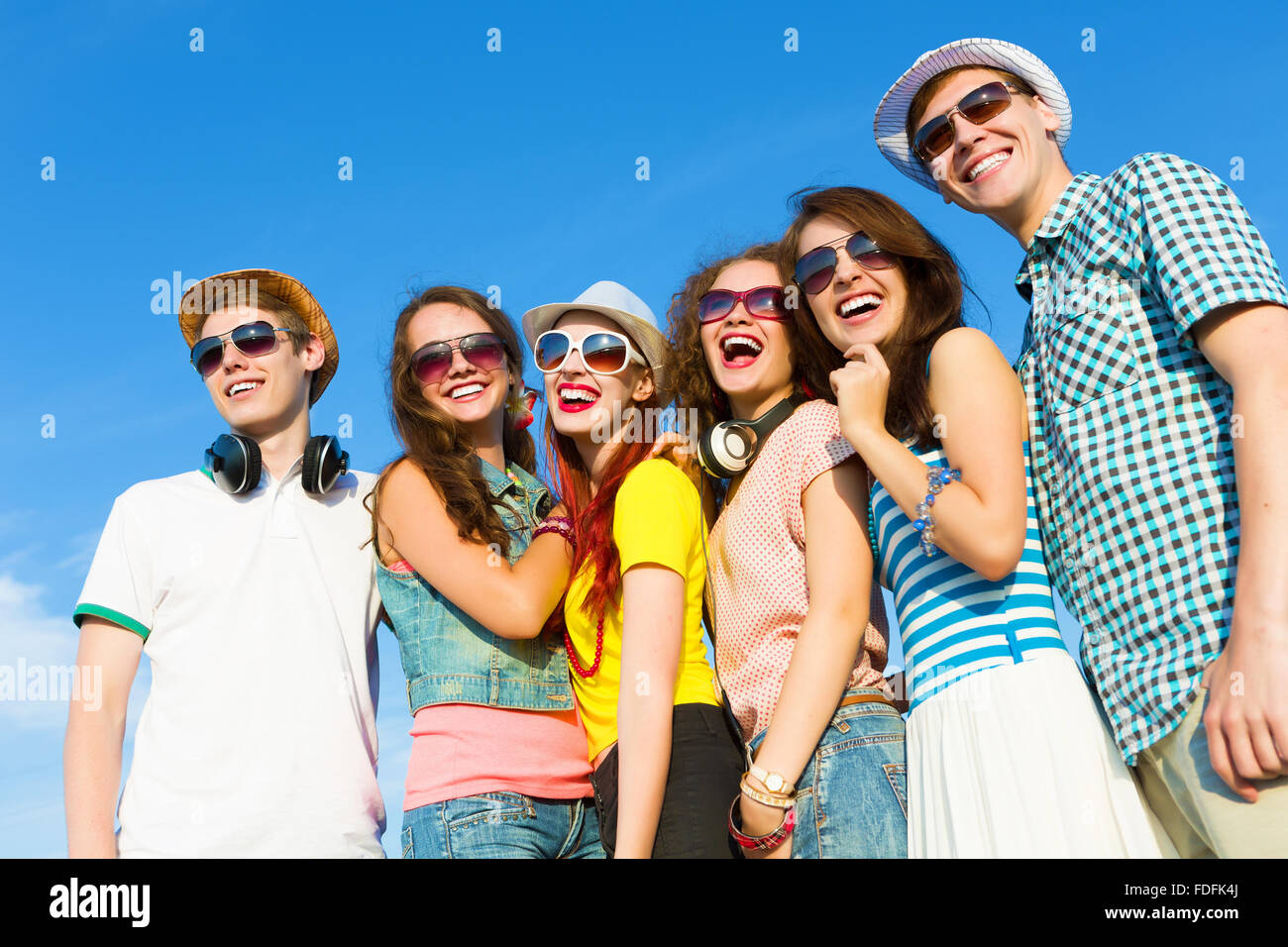 Image of young people having fun. Summer vacation Stock Photo - Alamy