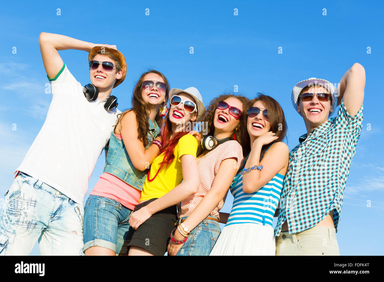 Image of young people having fun. Summer vacation Stock Photo - Alamy