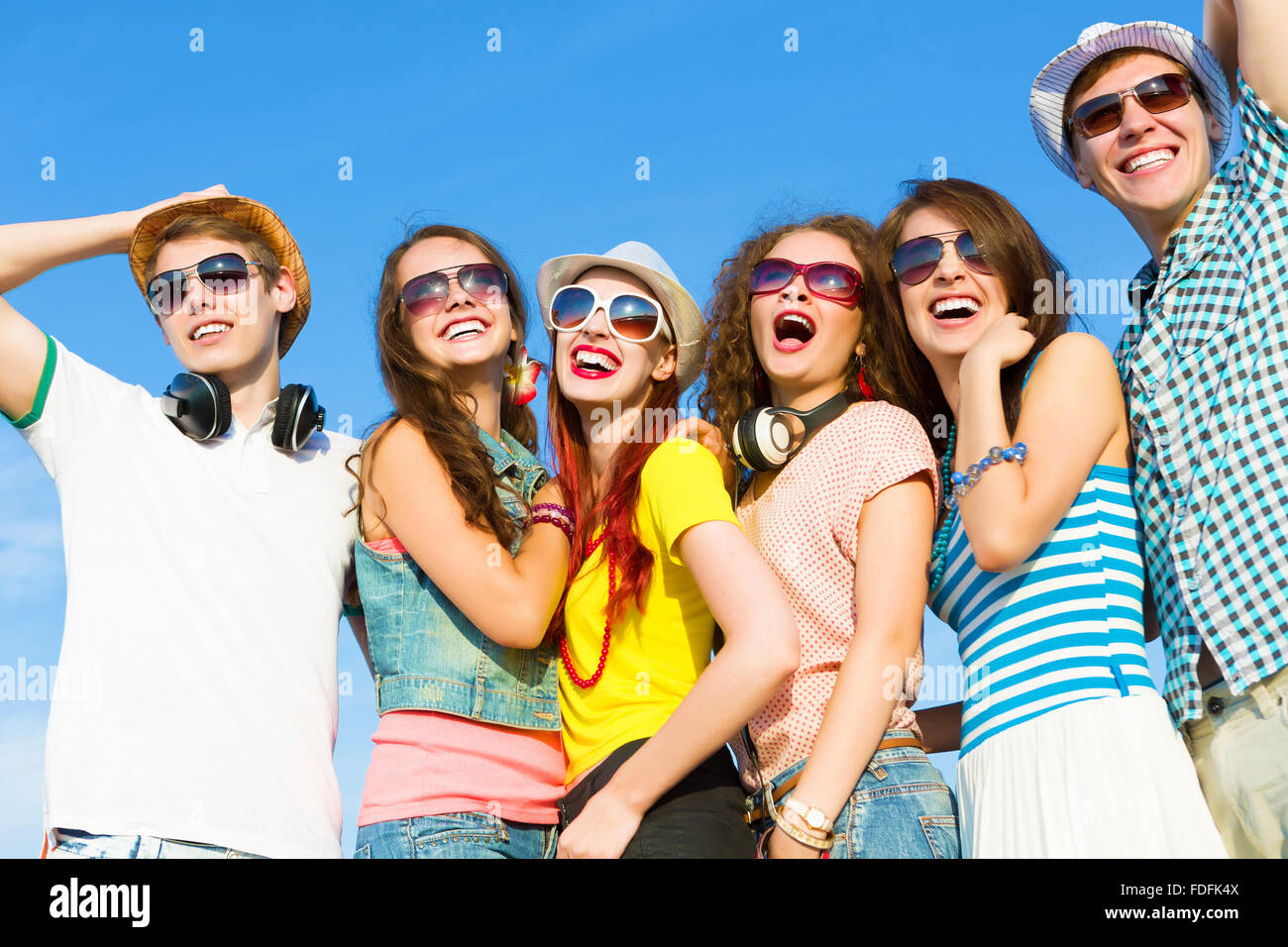 Image of young people having fun. Summer vacation Stock Photo - Alamy