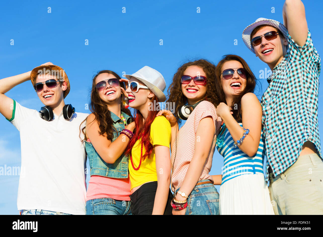 Image of young people having fun. Summer vacation Stock Photo - Alamy