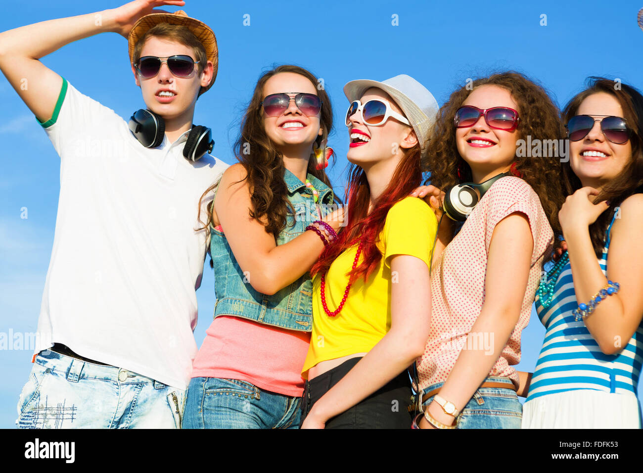 Image of young people having fun. Summer vacation Stock Photo - Alamy