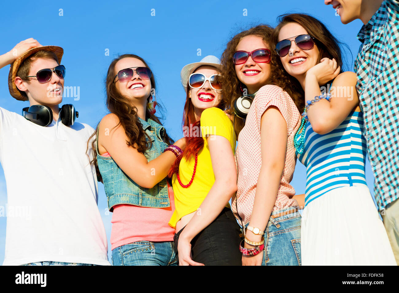 Image of young people having fun. Summer vacation Stock Photo - Alamy