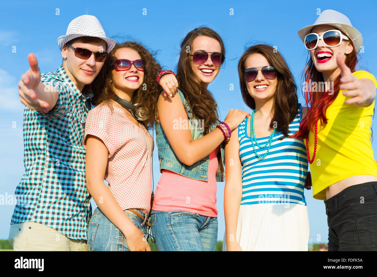 Image of young people having fun. Summer vacation Stock Photo - Alamy