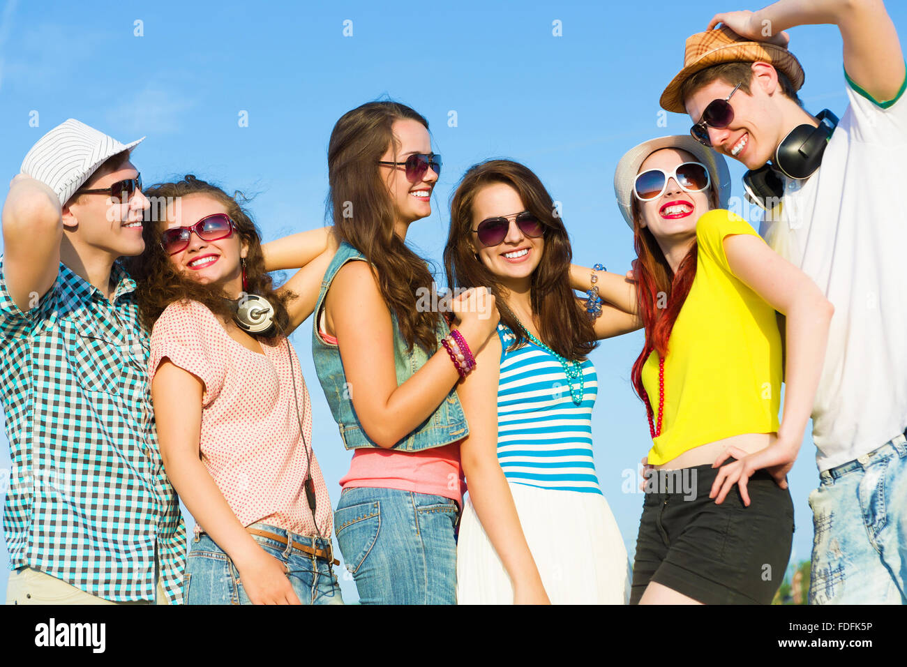Image of young people having fun. Summer vacation Stock Photo - Alamy