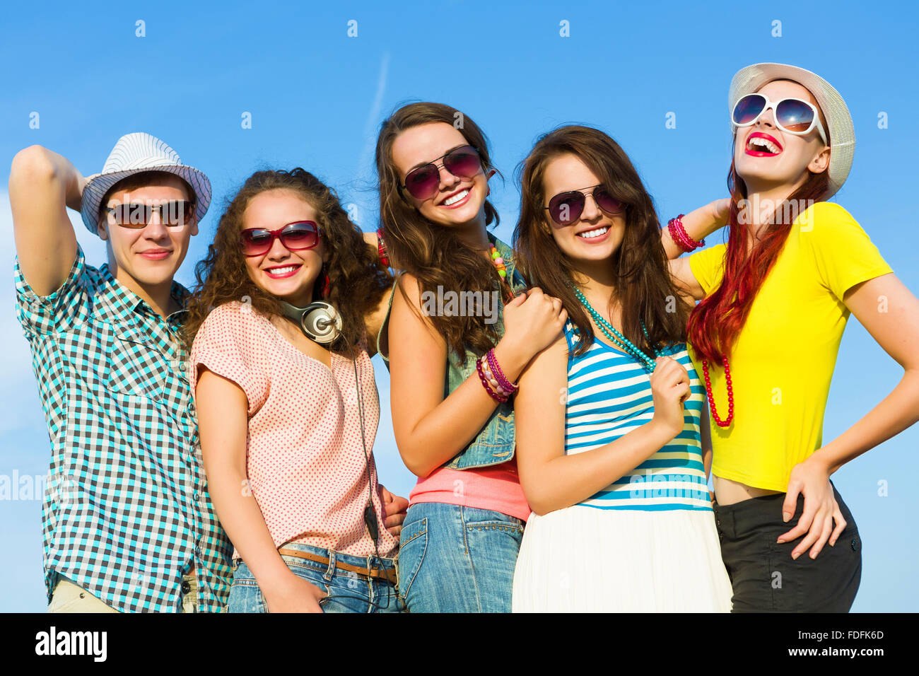 Image of young people having fun. Summer vacation Stock Photo - Alamy