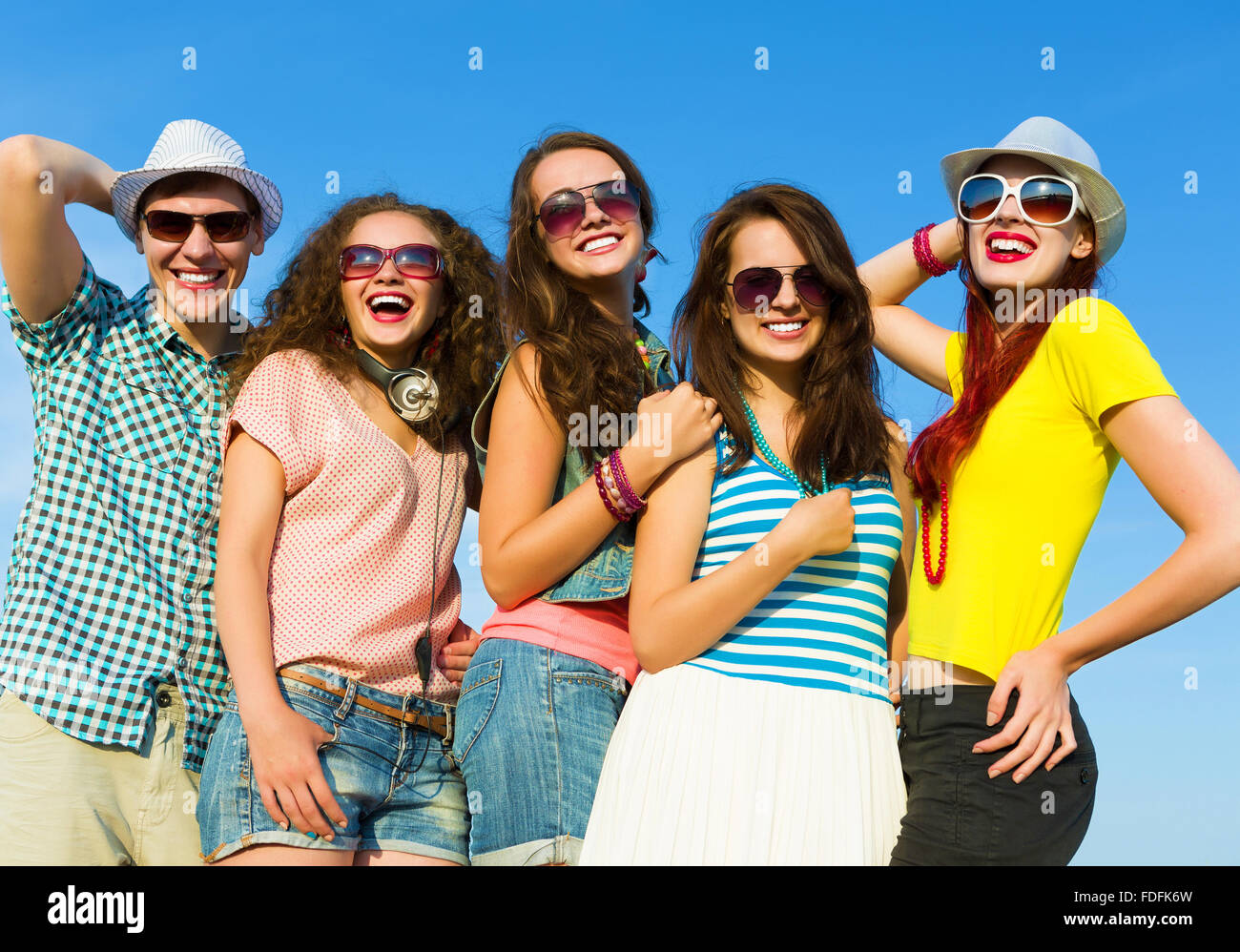 Image of young people having fun. Summer vacation Stock Photo - Alamy