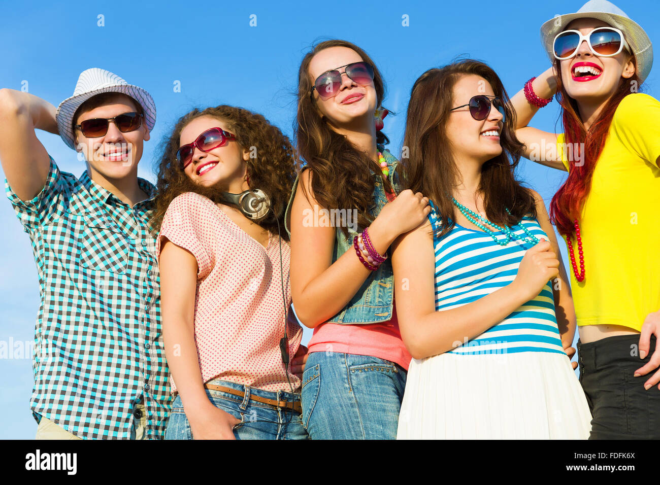 Image of young people having fun. Summer vacation Stock Photo - Alamy