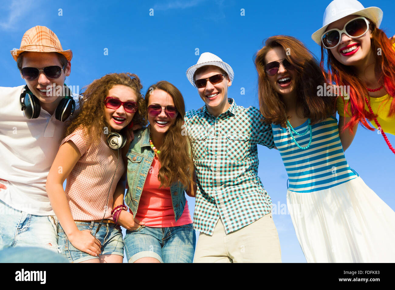 Image of young people having fun. Summer vacation Stock Photo - Alamy