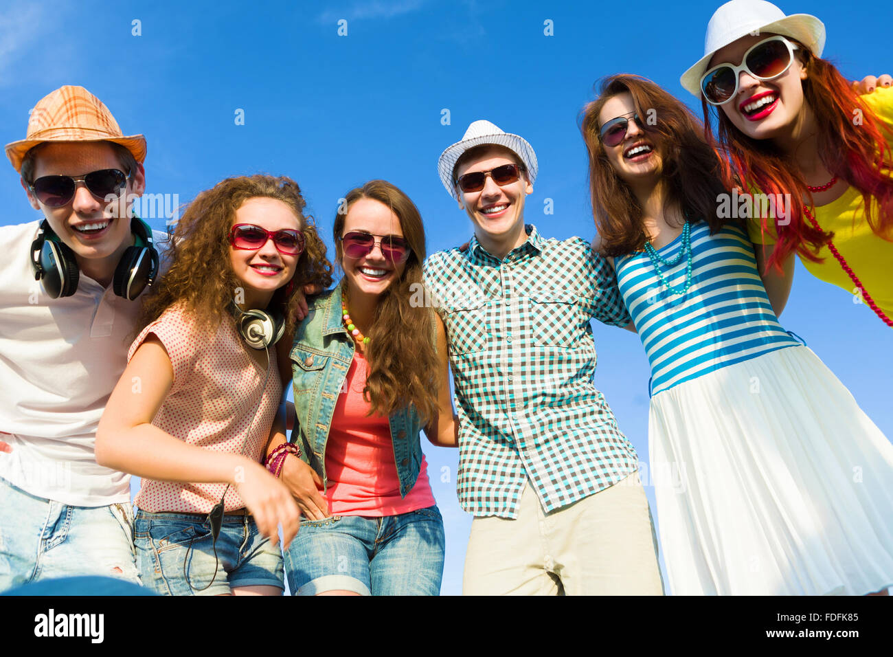 Image of young people having fun. Summer vacation Stock Photo - Alamy