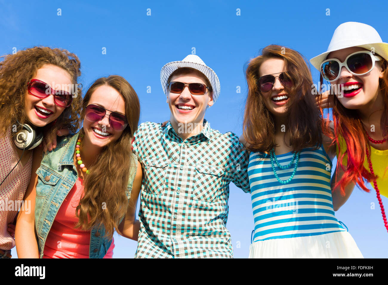 Image of young people having fun. Summer vacation Stock Photo - Alamy