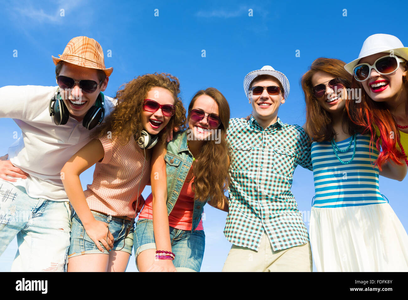 Image of young people having fun. Summer vacation Stock Photo - Alamy