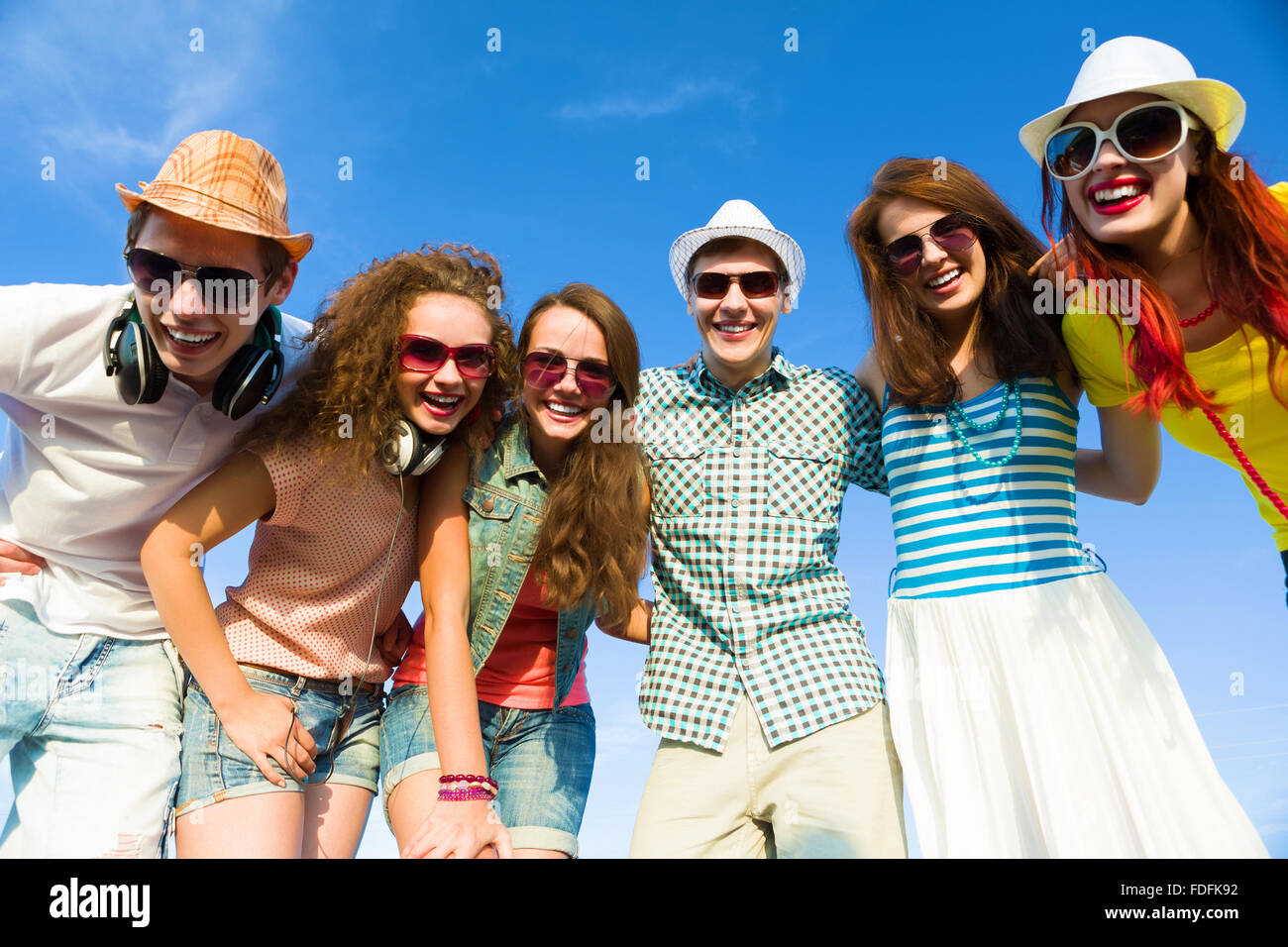 Image of young people having fun. Summer vacation Stock Photo - Alamy