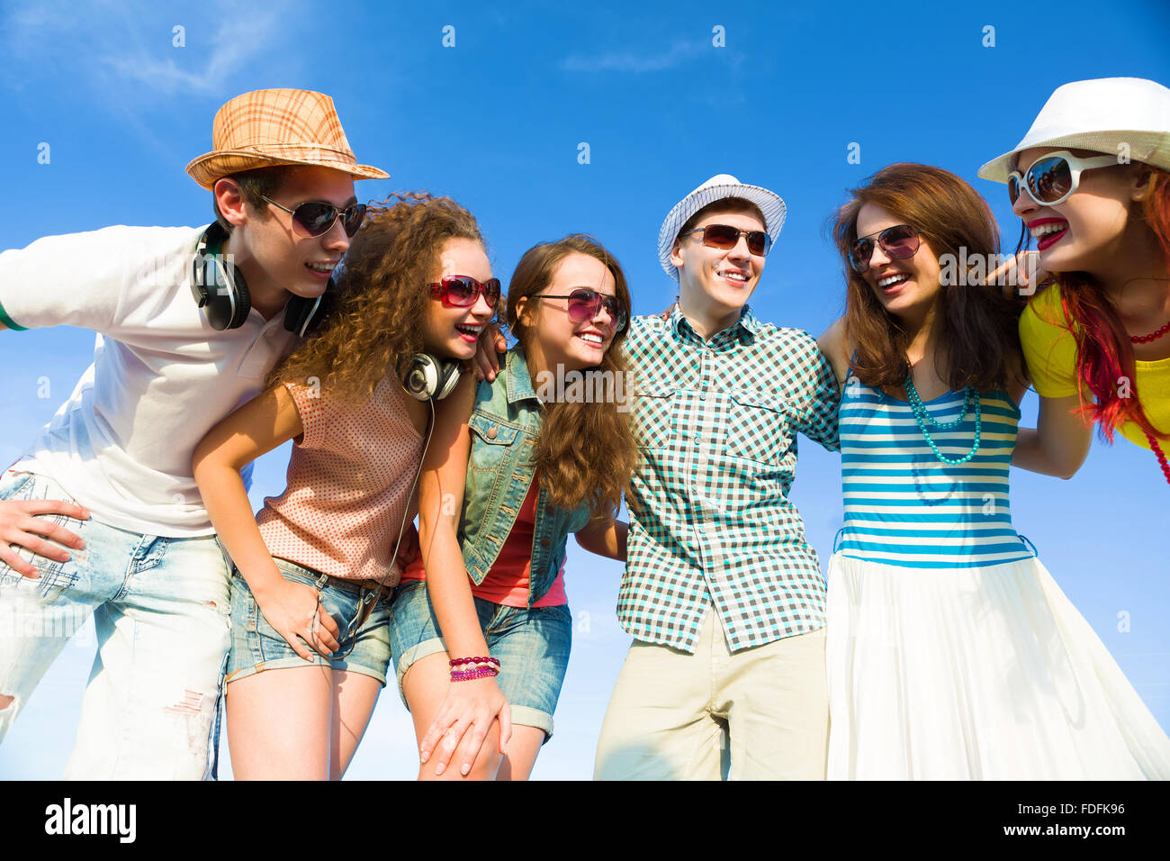 Image of young people having fun. Summer vacation Stock Photo - Alamy