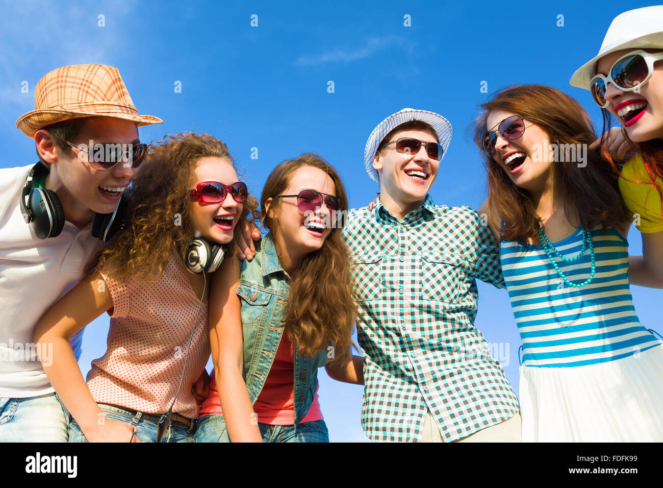 Image of young people having fun. Summer vacation Stock Photo - Alamy