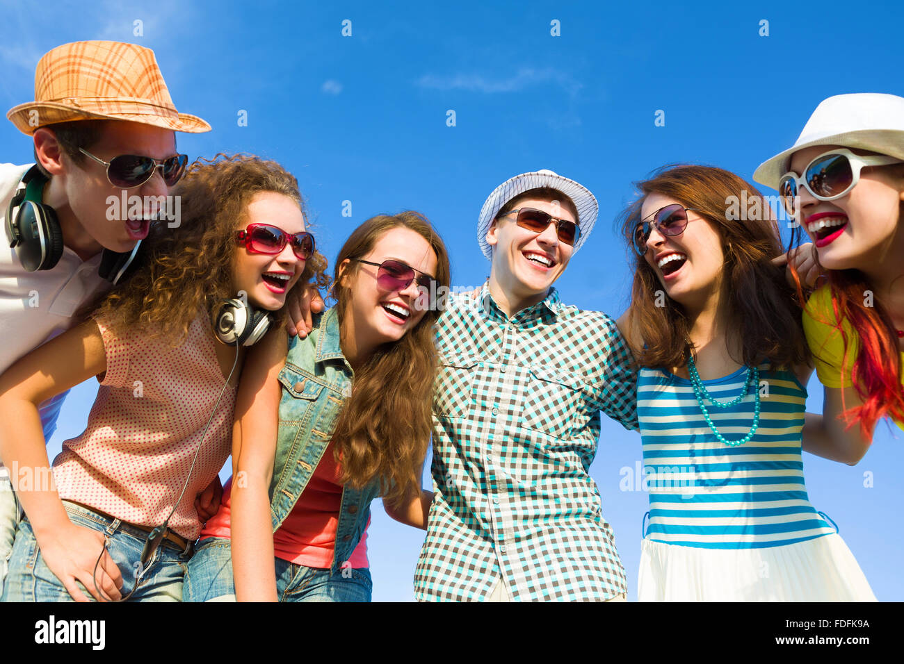 Image of young people having fun. Summer vacation Stock Photo - Alamy