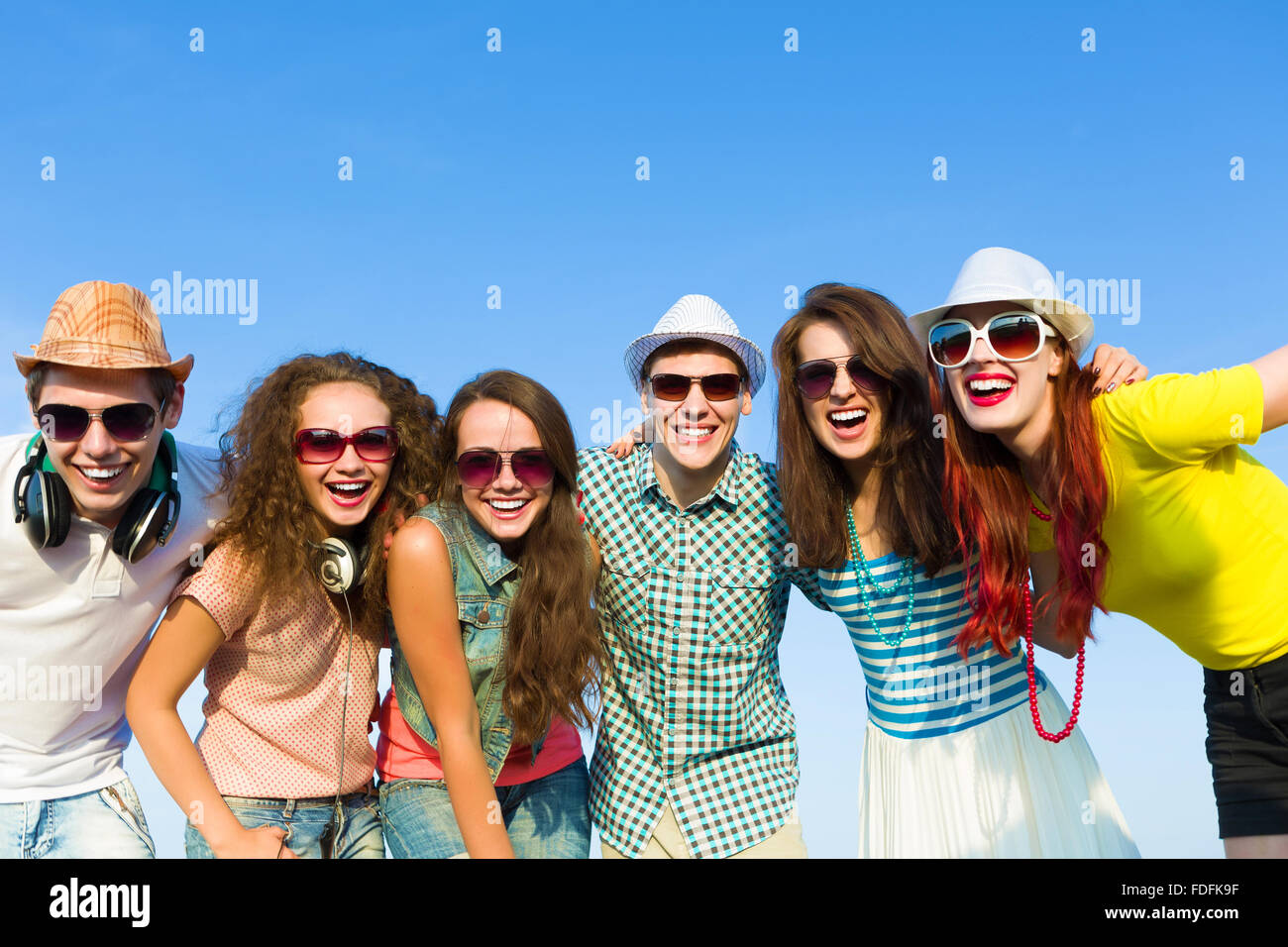 Image of young people having fun. Summer vacation Stock Photo - Alamy