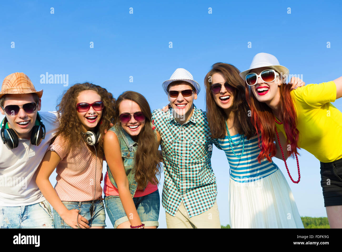 Image of young people having fun. Summer vacation Stock Photo - Alamy
