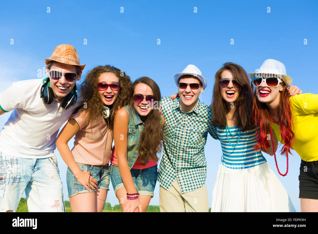 Image of young people having fun. Summer vacation Stock Photo - Alamy