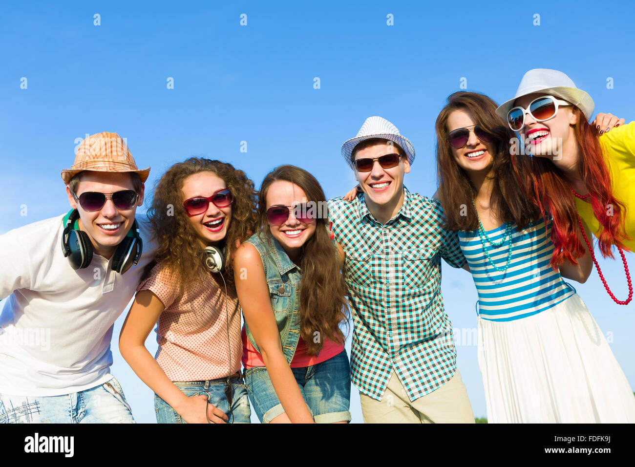 Image of young people having fun. Summer vacation Stock Photo - Alamy
