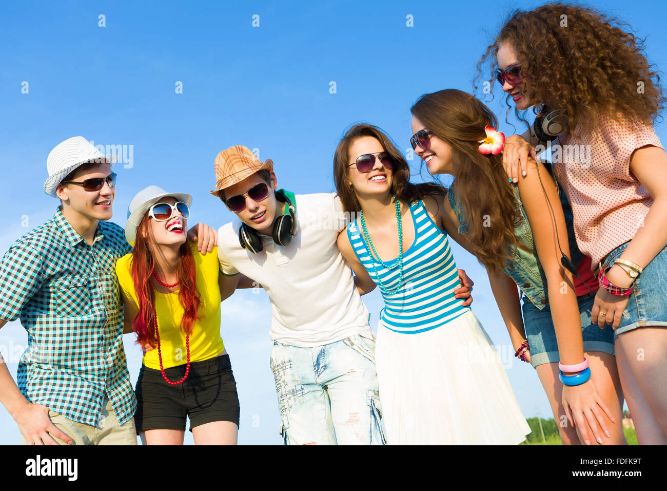 Image of young people having fun. Summer vacation Stock Photo - Alamy