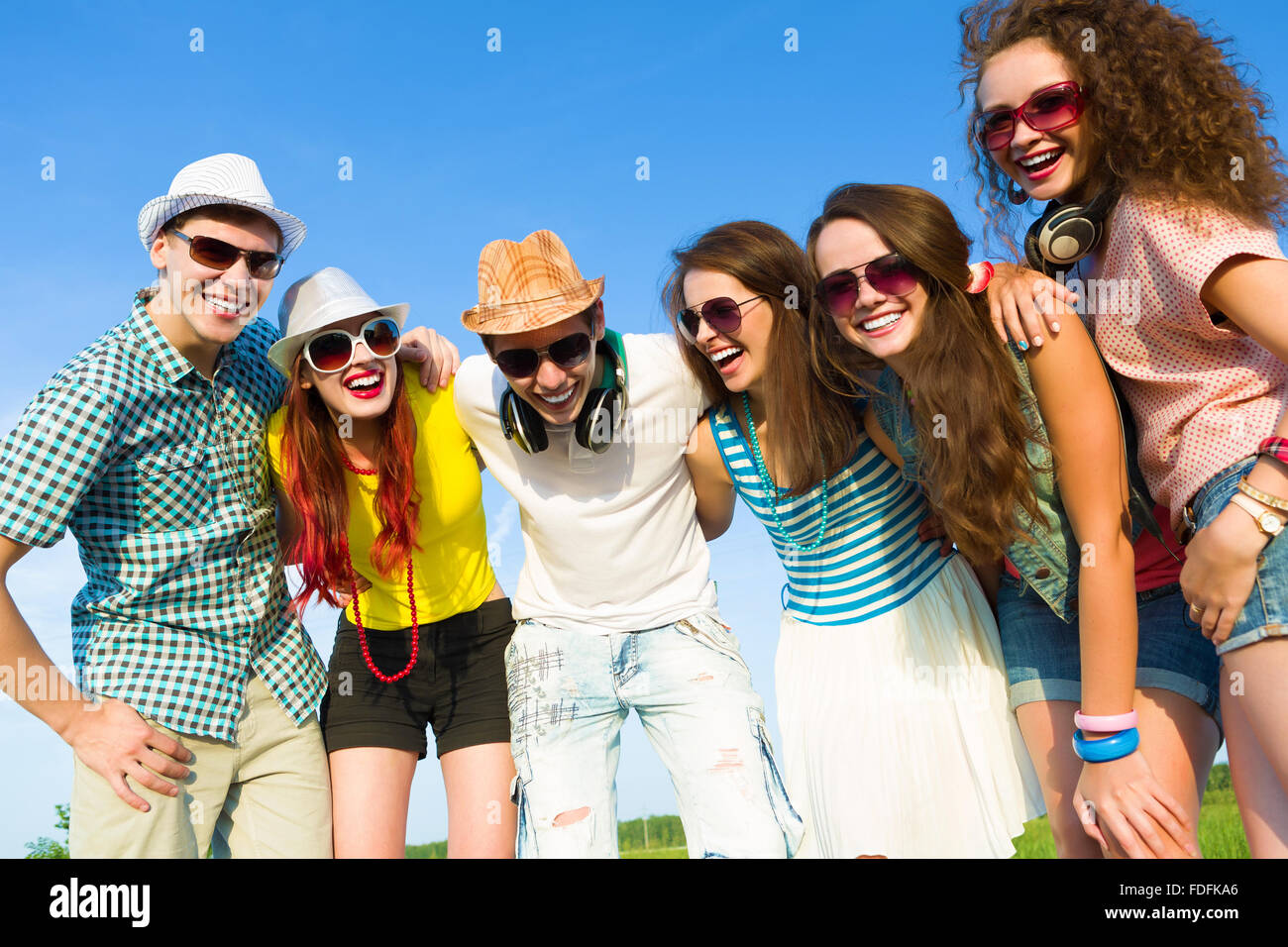 Image of young people having fun. Summer vacation Stock Photo - Alamy