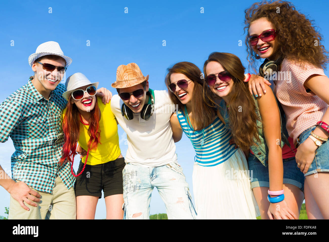 Image of young people having fun. Summer vacation Stock Photo - Alamy