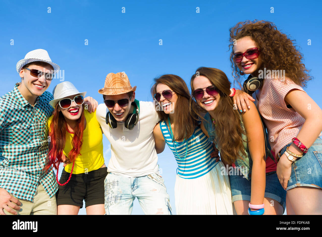Image of young people having fun. Summer vacation Stock Photo - Alamy