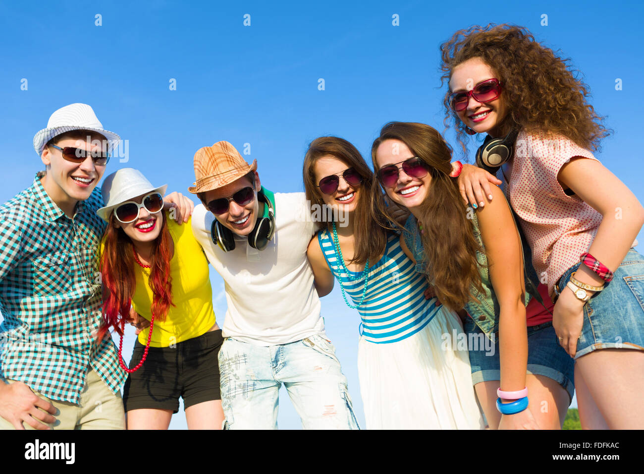 Image of young people having fun. Summer vacation Stock Photo - Alamy