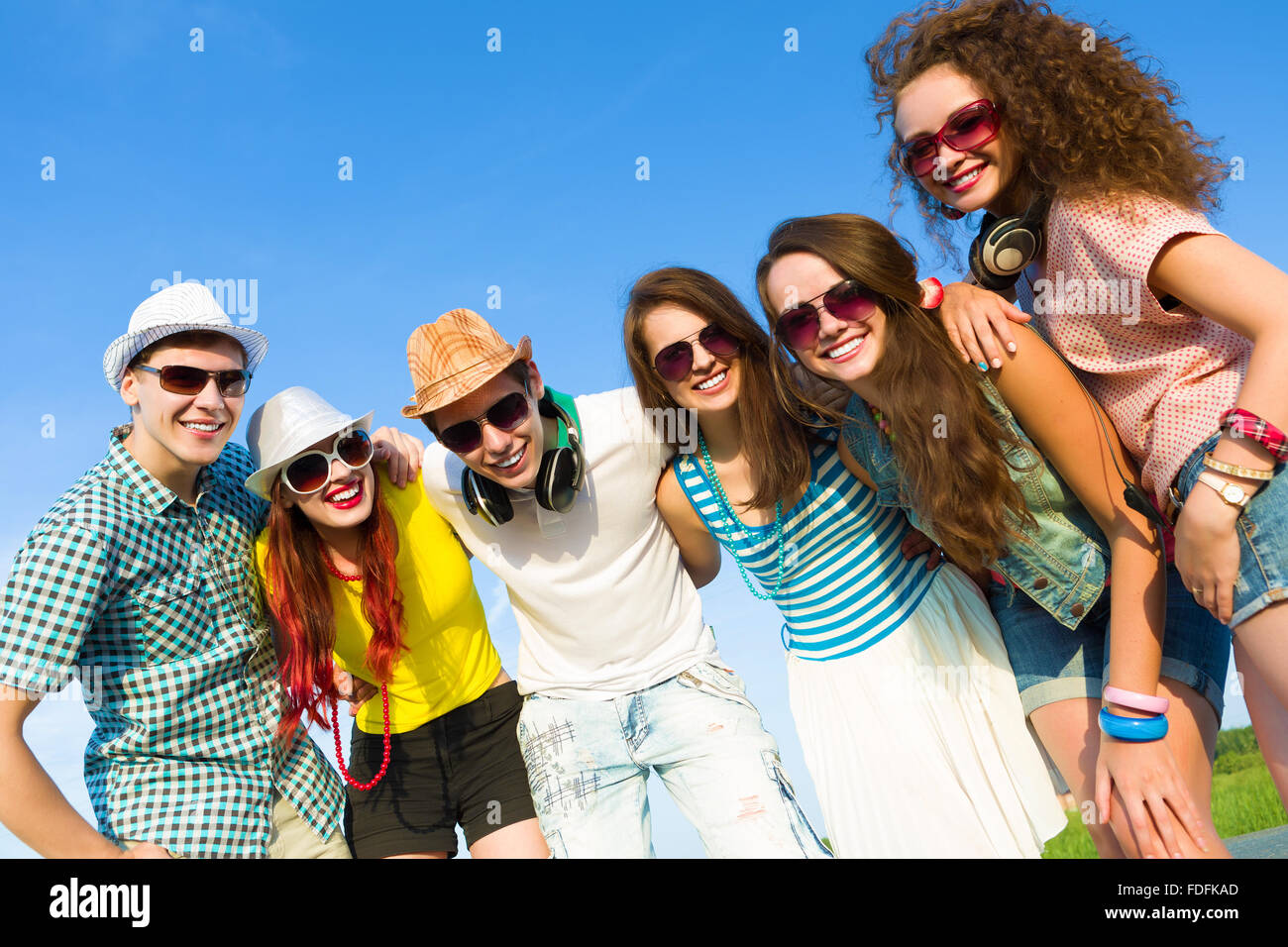Image of young people having fun. Summer vacation Stock Photo - Alamy