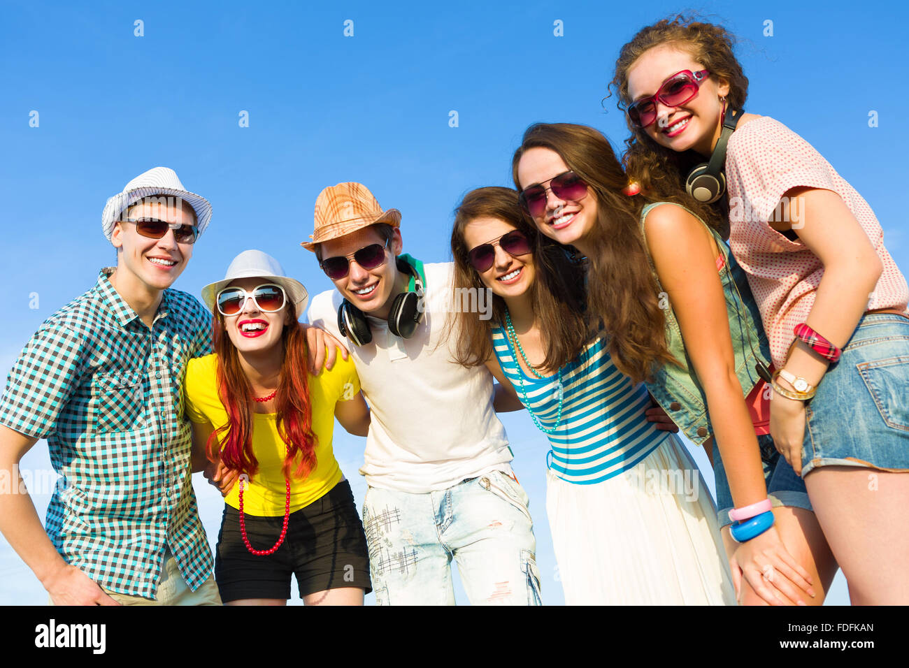 Image of young people having fun. Summer vacation Stock Photo - Alamy