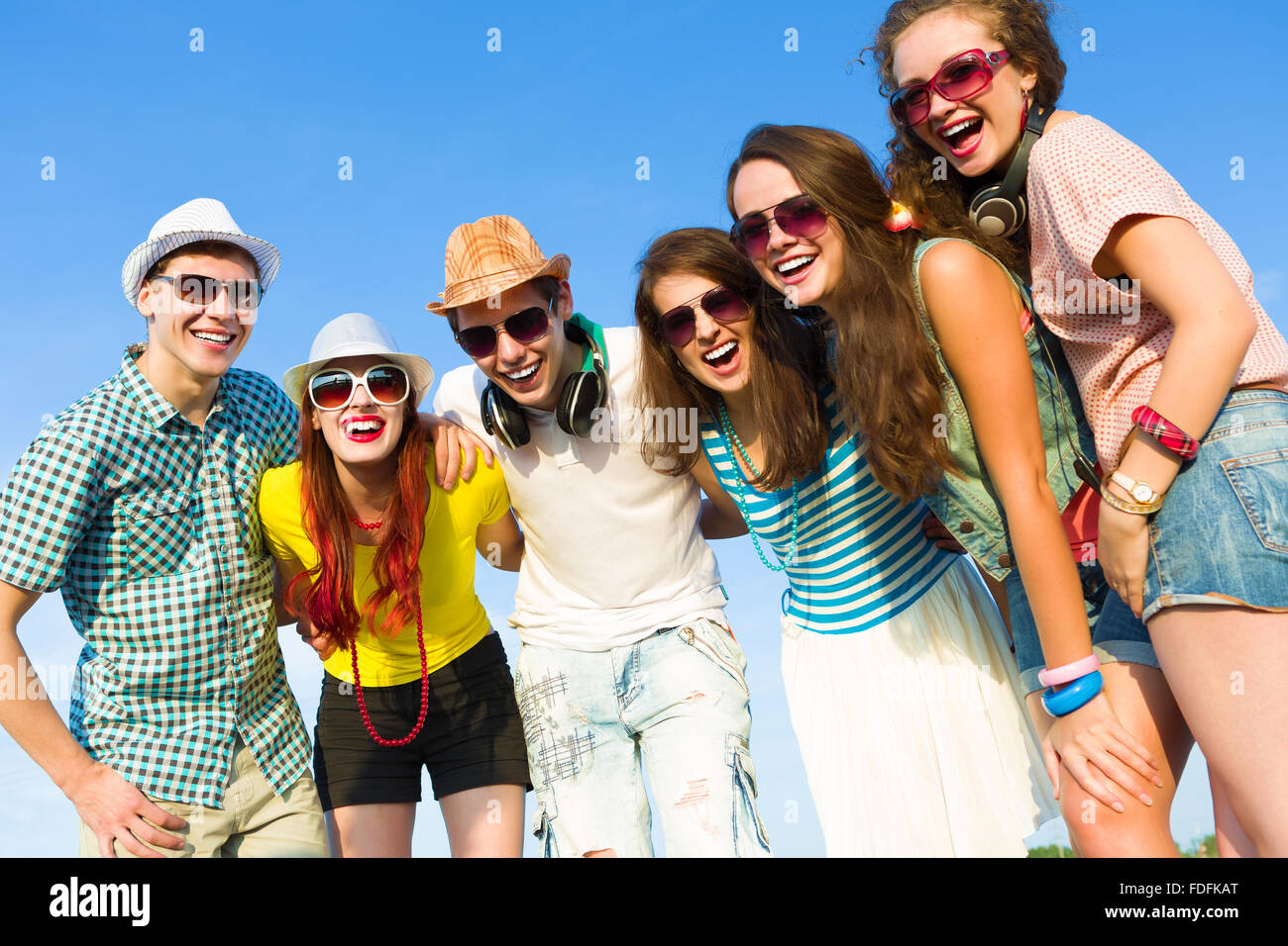 Image of young people having fun. Summer vacation Stock Photo - Alamy