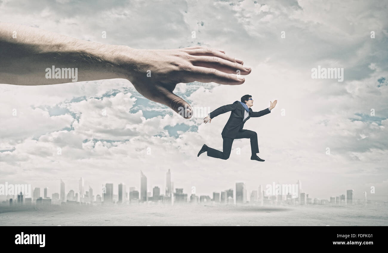 Big human hand catching businessman professional relations hi-res stock ...