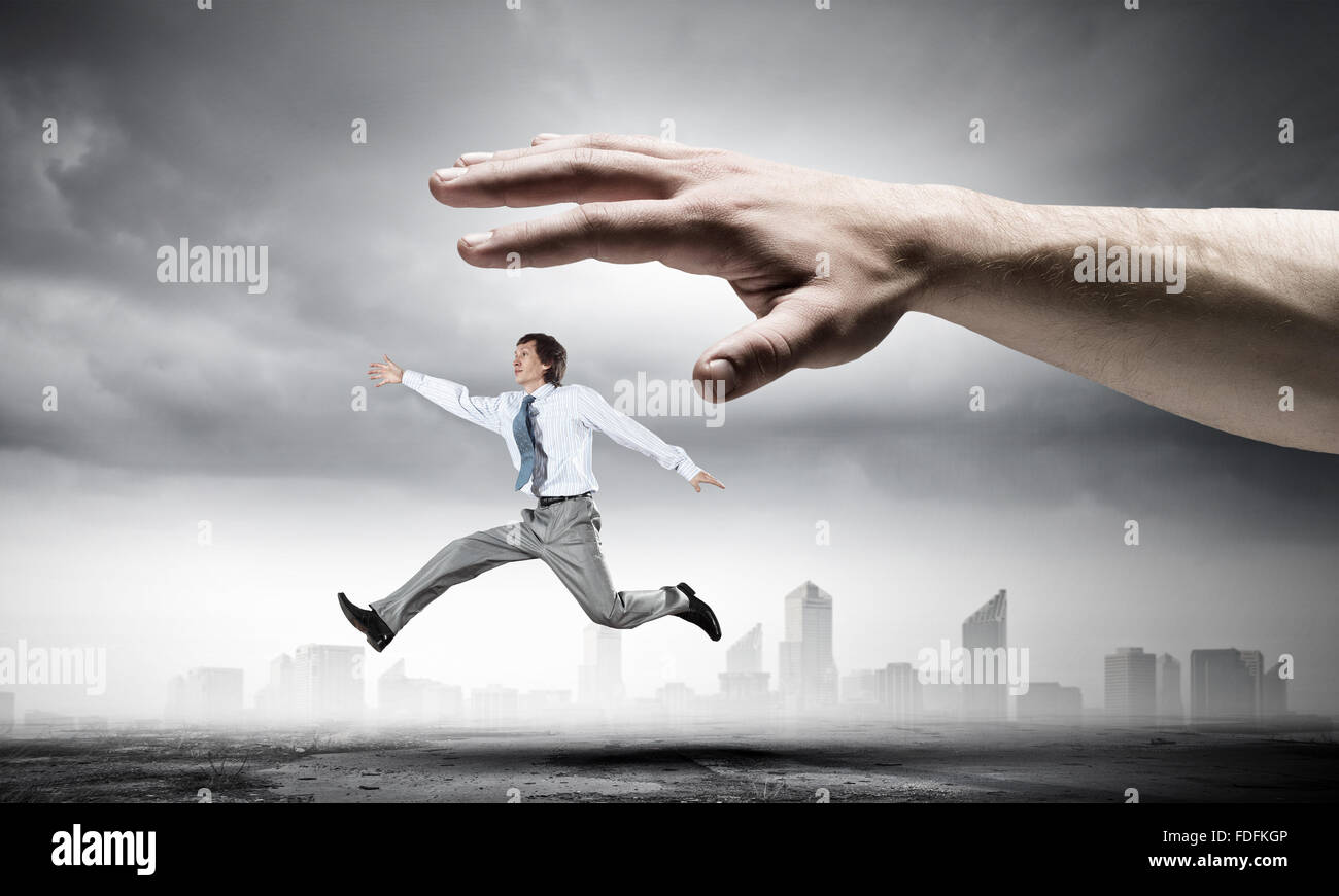 Big human hand catching businessman professional relations hi-res stock ...