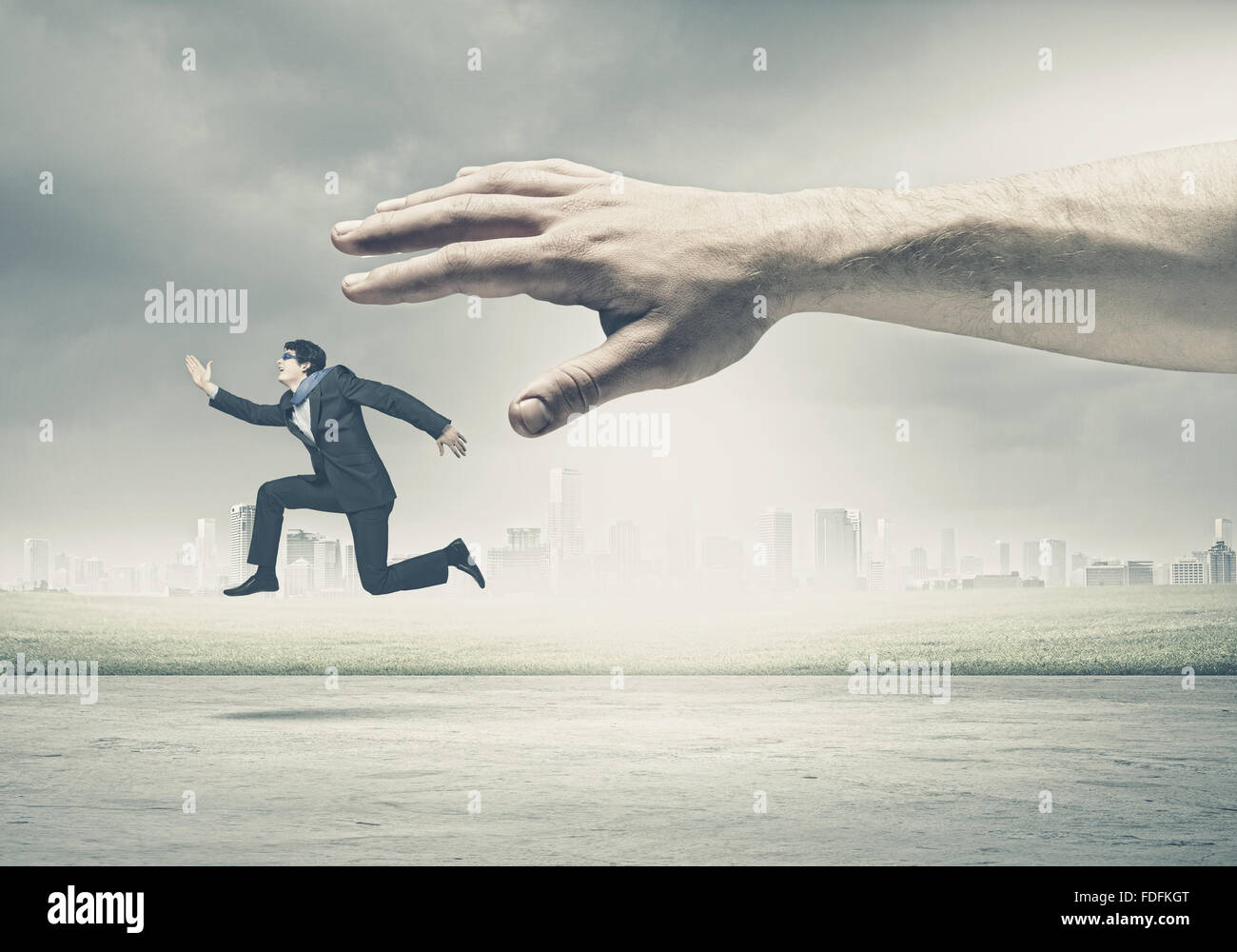 Big human hand catching businessman professional relations hi-res stock ...