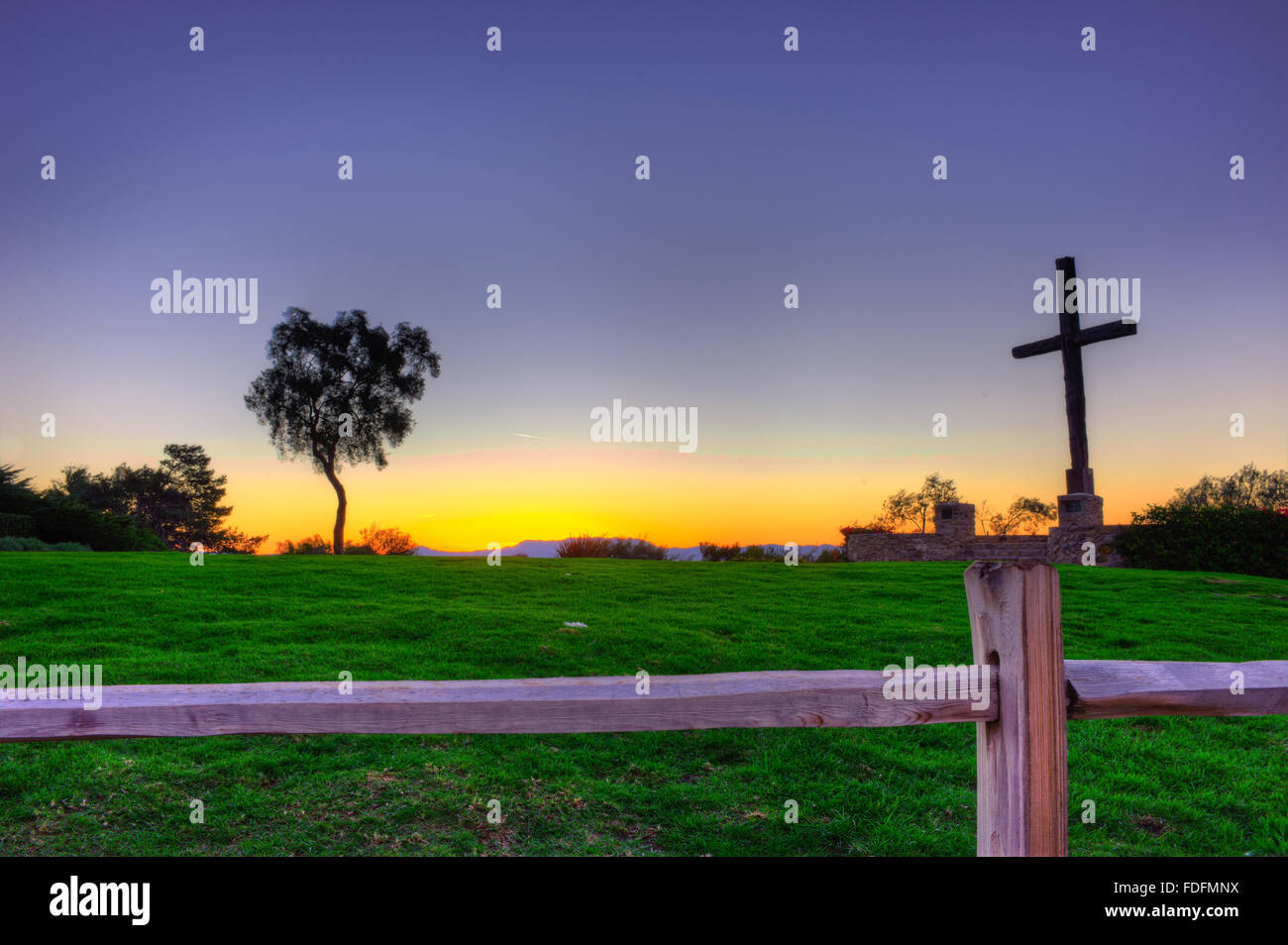 Christian cross hilltop hi-res stock photography and images - Alamy