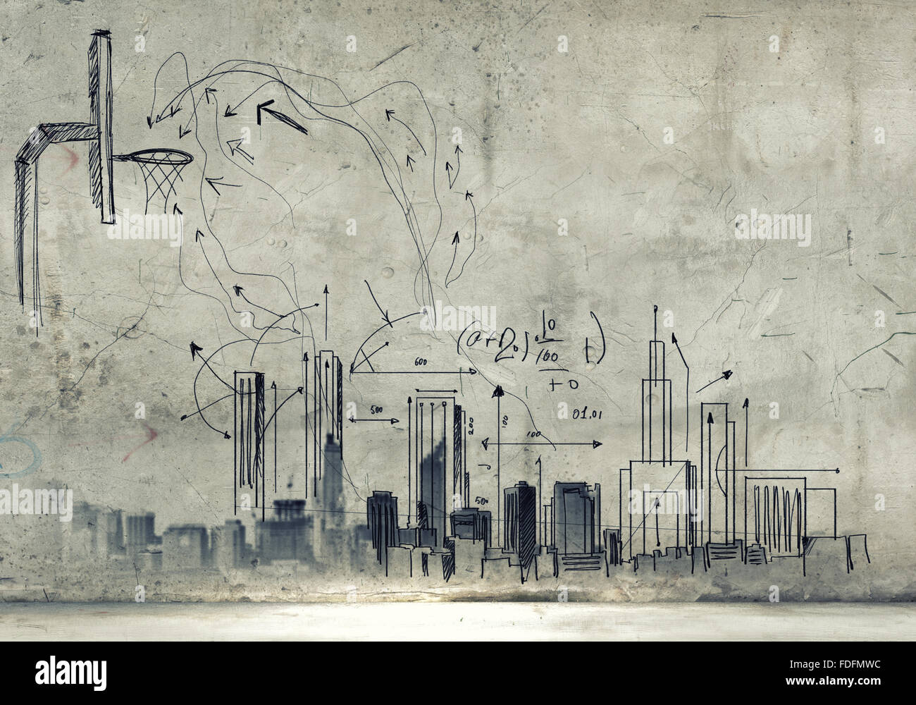 Exterior wall drawings hi-res stock photography and images - Alamy