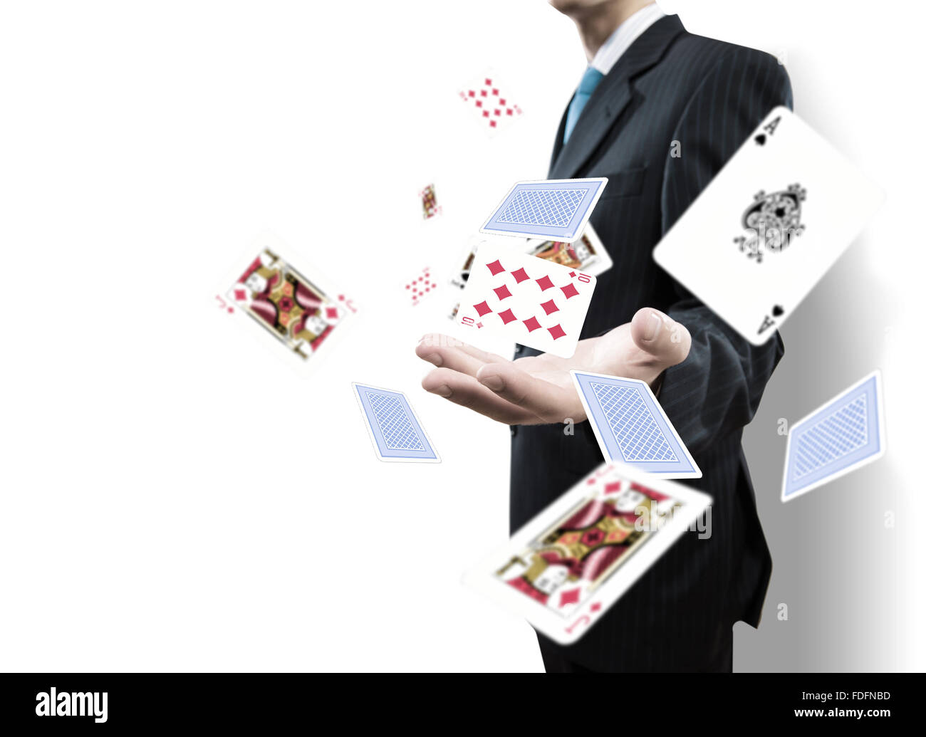 Businessman playing cards hi-res stock photography and images - Alamy