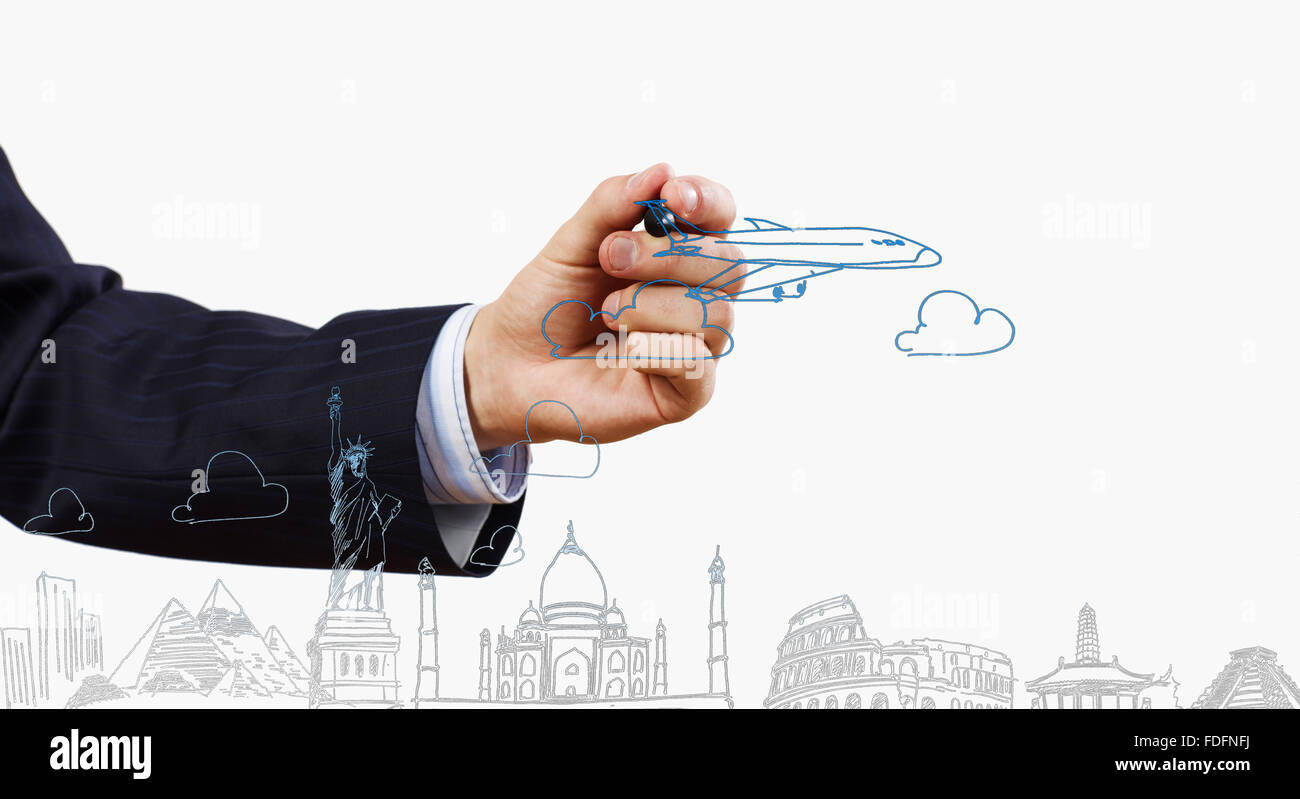 Close up hand drawing sketches hi-res stock photography and images - Alamy