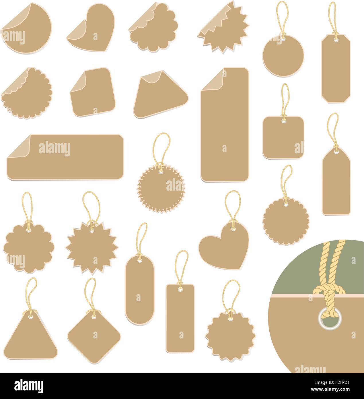 Blank labels white background Stock Vector Images - Alamy