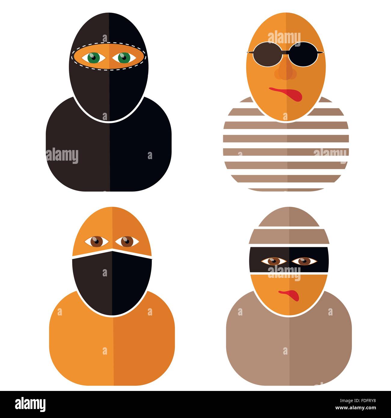 Set of Tief Icons Stock Vector Image & Art - Alamy