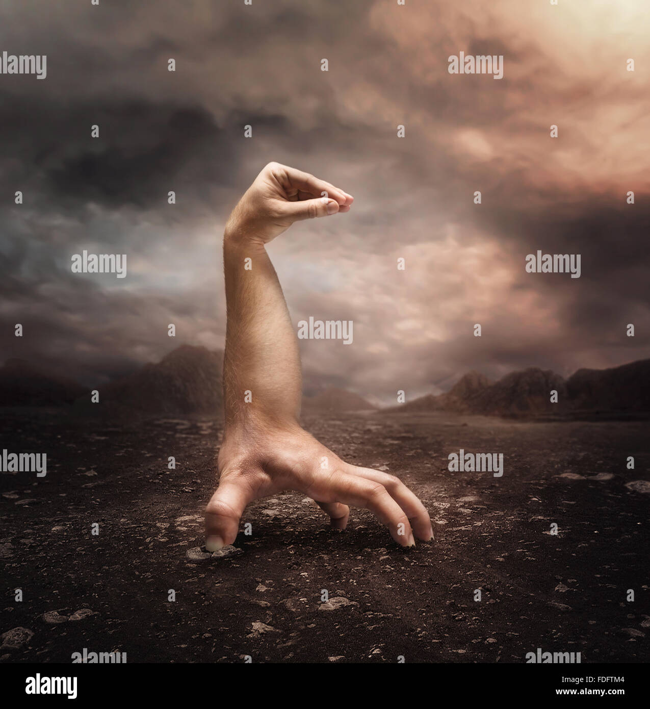 Strange human hand Stock Photo - Alamy