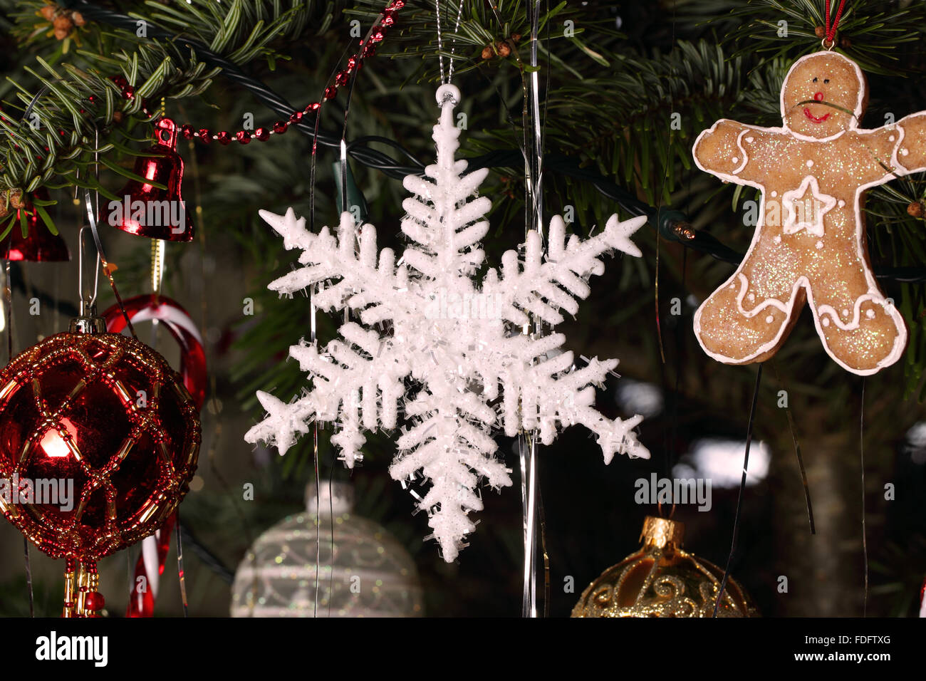 Christmas tree decorations Stock Photo - Alamy