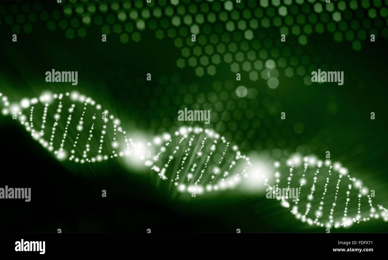 Biochemistry background concept with high tech dna molecule Stock Photo ...